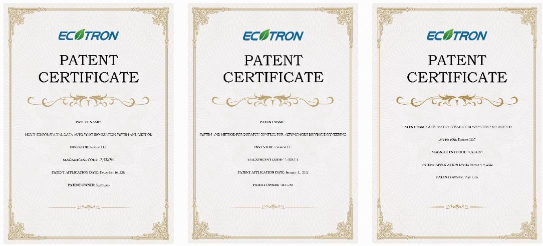Ecotron Has Been Granted with Utility Patents and Software Copyrights ...